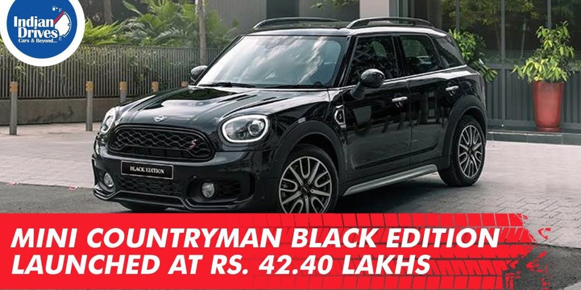 Mini Countryman Black Edition Launched At Rs. 42.40 Lakhs