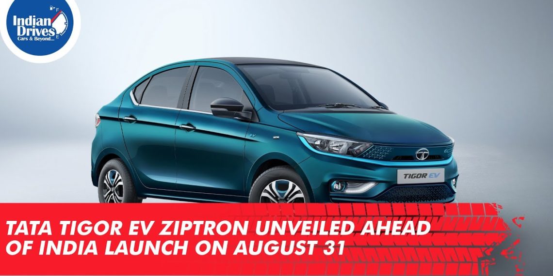 Tata Tigor EV Ziptron Unveiled Ahead Of India Launch On August 31